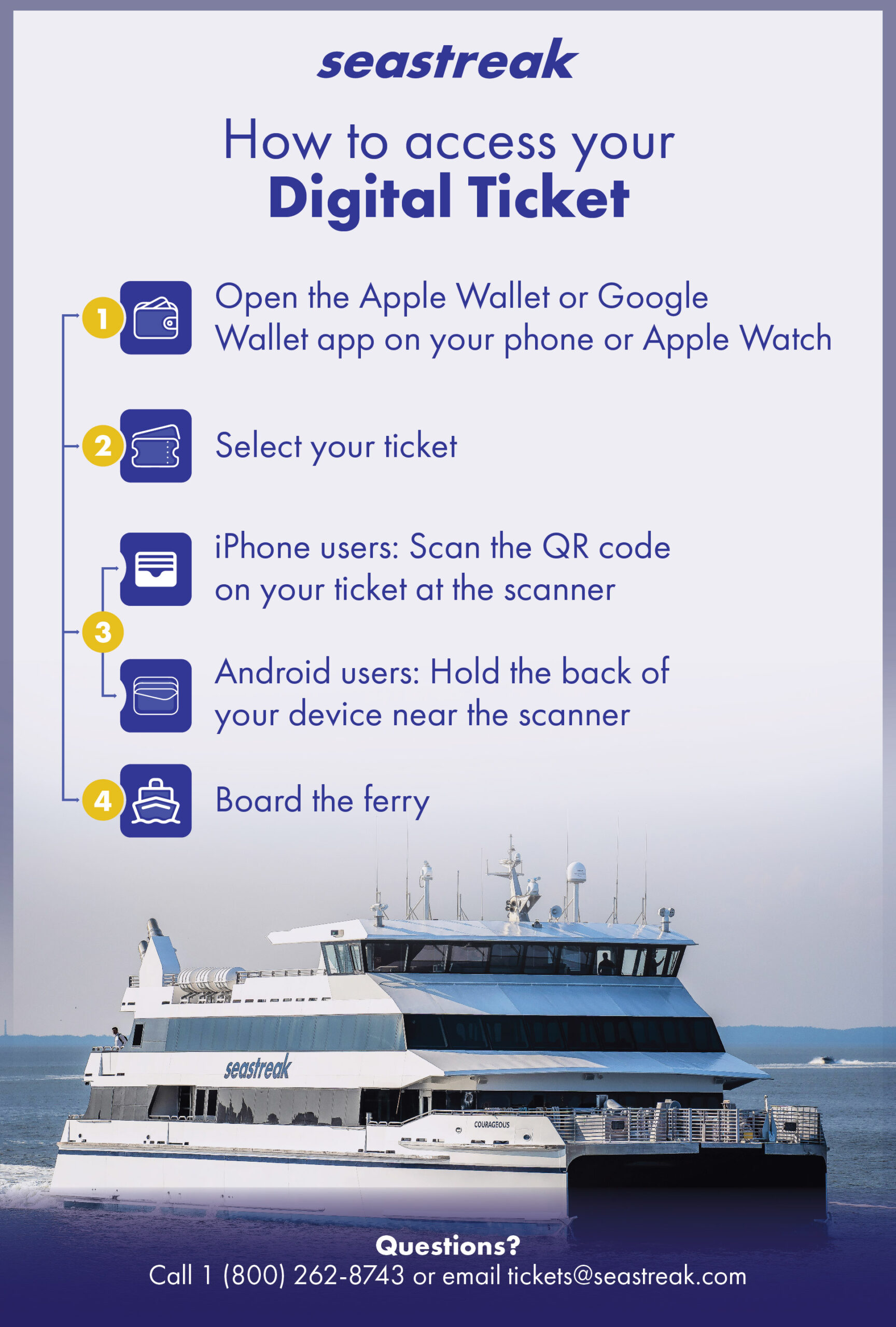 Seastreak Ferries | NJ/NYC Digital Ticketing FAQs